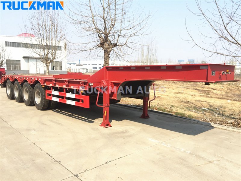 50 Tons Detachable Gooseneck Low Bed Trailer Manufacture and 50 Tons ...